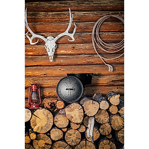 Lodge Yellowstone - 12" Deep Camp Dutch Oven, Power Y Lid, Black