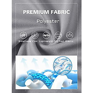 MAGCOMSEN Short Sleeve Golf Polo Shirts for Men Golf T Shirts Work Shirts Casual Fishing Shirts Quick Dry Outdoor Shirts Light Grey