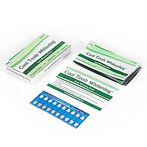Cool Teeth Whitening 14 Day Teeth Whitening Strips with Strong Gel 28 Pcs, Color Hydrogen Peroxide White Tooth Remove Stains On The Go
