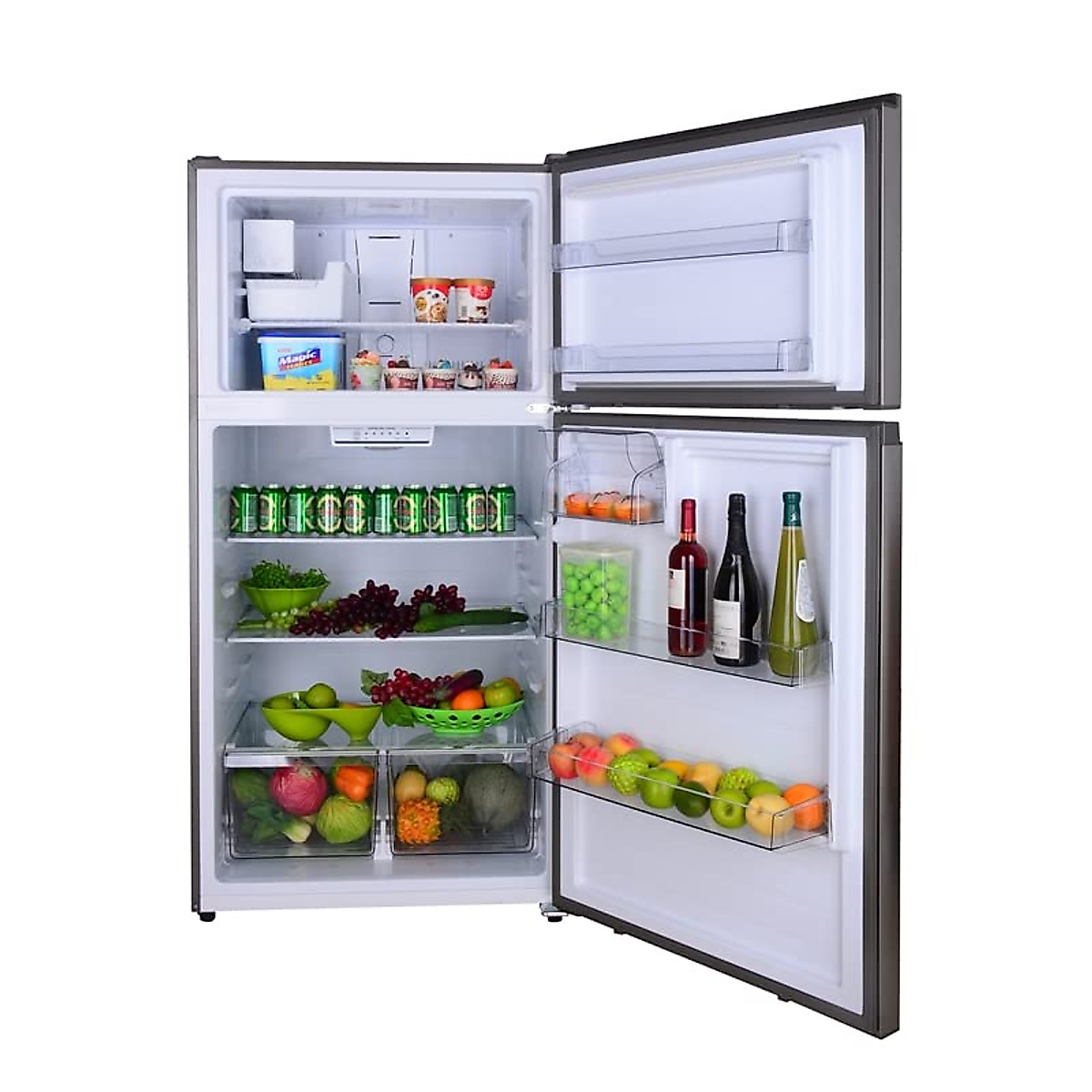 Conserv 21cu.ft. Top Freezer Refrig Icemaker Frostfree No Fingerprint (Stainless)