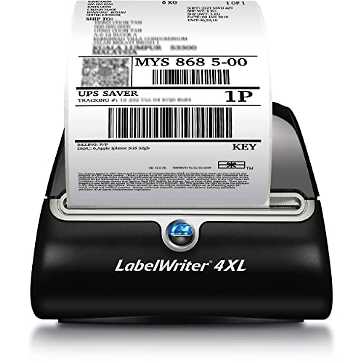 DYMO 1755120 LabelWriter 4XL Desktop Direct Thermal Printer with USB Connectivity - Wide-Format, Monochrome, 4.16" Print Width, 3.20 in/s Mono, 300 dpi - BROAGE Printer_Cable