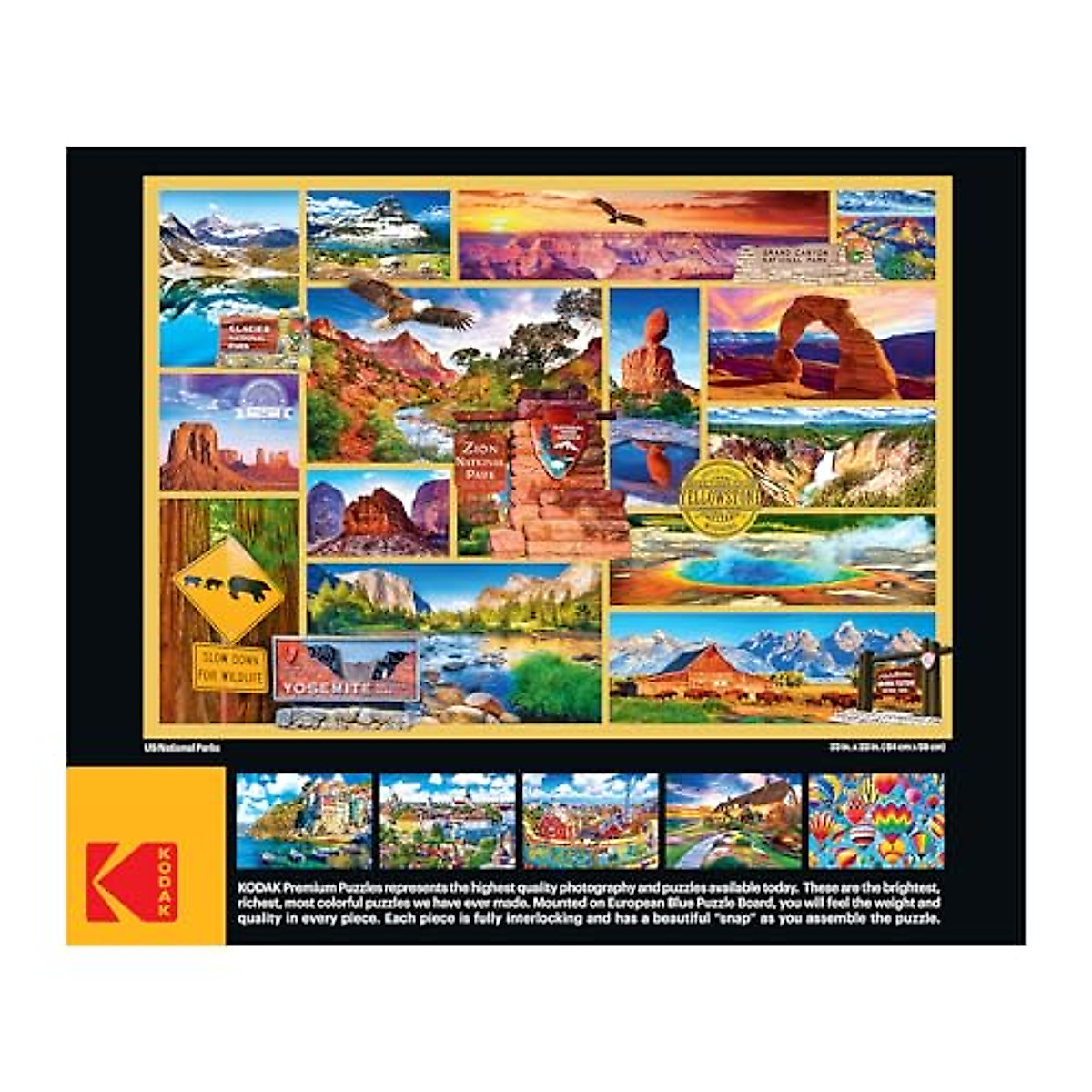 RoseArt - Kodak - US National Parks - 1500 Piece Jigsaw Puzzle for Adults