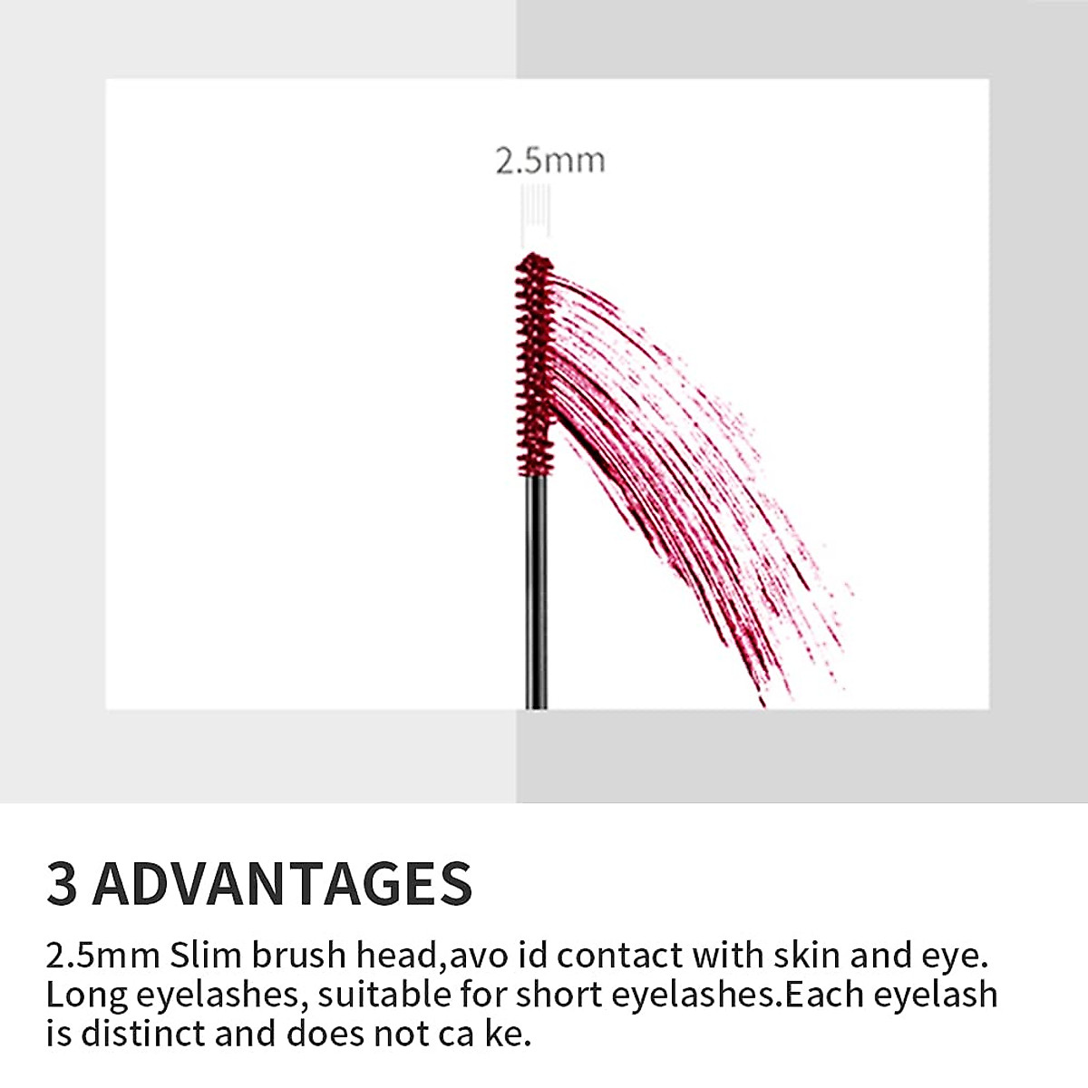 Quxunzzz Washable Mascara Eye Makeup, Lengthening Mascara Volumizing Mascara Mascara Makeup Sky blue