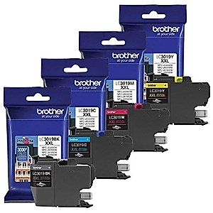 Genuine Brother MFC-J6530DW Super High Yield (BK/C/M/Y) Color Ink 4-Pack. (Includes 1 each of LC3019BK, LC3019C, LC3019M, LC3019Y)