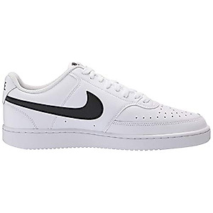 Nike Men's Court Vision Low Sneaker, White/Blackwhite, 10.5 Regular US