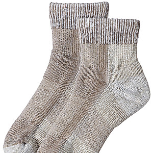 Thorlos Women's LTHMX Light Hiking Thick Padded Ankle Sock, Tan, Medium