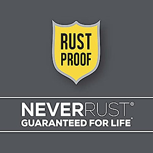 Zenna Home Power Grip Pro Rustproof Multi-Surface Dual Mount Shower Storage Hook, 2 Pack, Stainless Steel