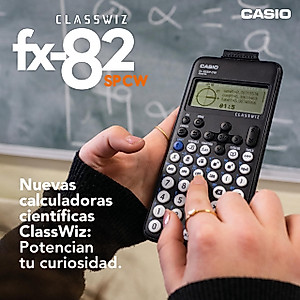 Casio FX-82SP CW – Scientific Calculator, Recommended for Spanish and Portuguese Curriculum, 5 Languages, Over 300 Functions, Dark Grey