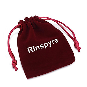 Rinspyre 8MM Gold Stainless Steel Cross Rings for Women Bible Verse Philippians 4:13 Jewelry Wedding Bands Size 11