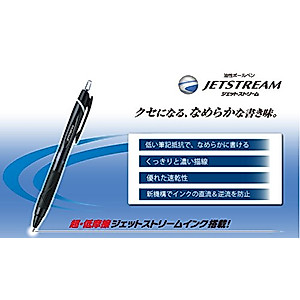 三菱鉛筆 Mitsubishi Pencil SXN15007.24 Jetstream Oil-Based Ballpoint Pen, 0.03 inches (0.7 mm), Black, 10 Pieces