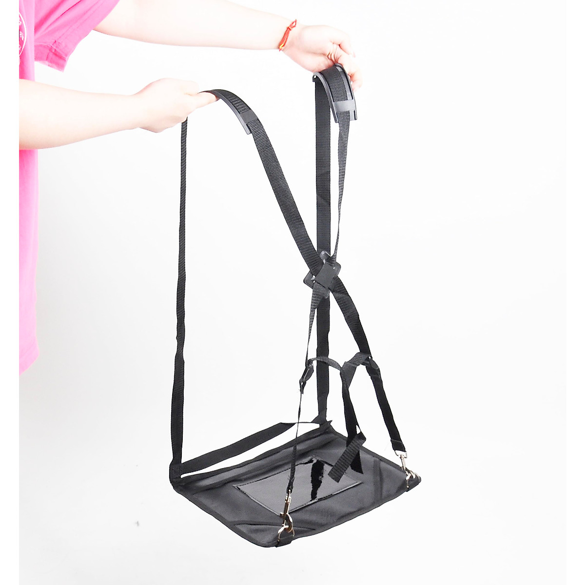 STRONG HOLD Laptop Harness,Standing Desk,Walking Desk,Tablet Harness,Book Harness,Portable Laptop Stand,Travel Laptop Stand(SH-LSHN01)