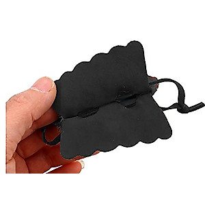 GBSTORE 10 Pcs Velvet Drawstring Bags Jewelry Gift Calabash Pouches for Storage Necklace Bracelet Earrings Headphones Watch Candy and Other Small Items (Black)