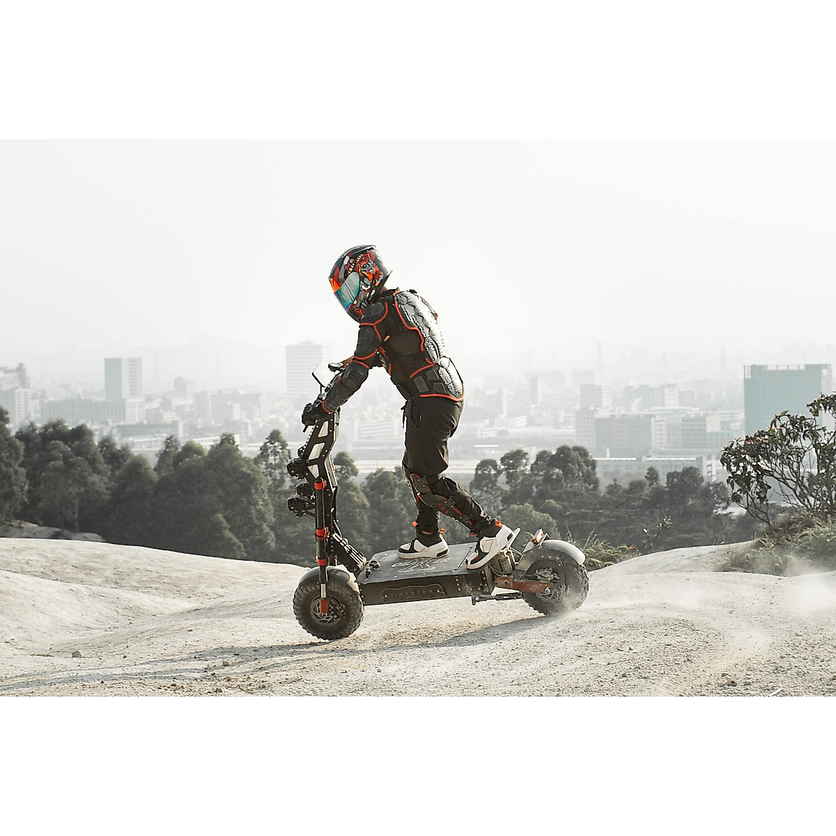 Electric Scooter, Adult high Power Dual Motor Professional Folding Off Road 14inch Fat tire Large Two Wheeled Vehicle,OBARTER X7,8000W 60AH60V,Ideal Condition Speed 56MPH,Range 125 Miles (with seat)