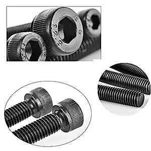 FullerKreg M6-1.0 x 20mm ISO 4762 Hex Drive Class 12.9 Black Oxide Finish Alloy Steel Socket Cap Screw (Pkg of 30)