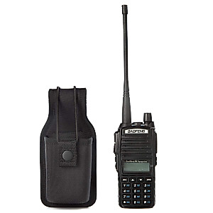 LUITON Radio Holder Radio Holster Baofeng Case Two Way Radio Pouch for Walkie Talkies Nylon Holster for Motorola Kenwood Icom HYT Arcshell Baofeng UV5R UV82 888S F8HP Retevis(1 Pack)