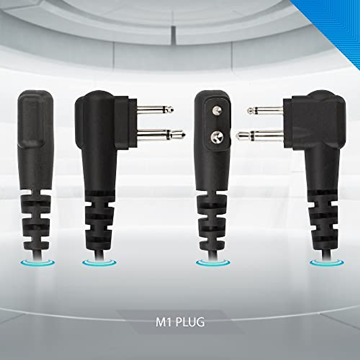 Bommeow BSE12-M1 C-Shape Swivel Style Earpiece Headset for Motorola Radio CP200 CP110 Mag One BPR20