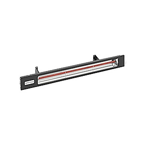 Infratech SL Series Model SL1624BL Slimline Black Shadow 29-1/2" Single Element 1,600 Watt 240 Volt Quartz Heater with Matte Black Housing