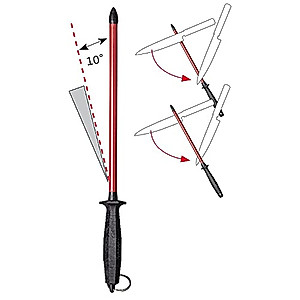 Westmark Knife Sharpener Sieger-Long-Life From Sintered Ruby, A, Red/Black