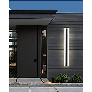 Aidenkid Long Wall Lamp Modern LED Waterproof IP65 Outdoor Wall Mount Lighting Fixture Garden Porch Sconce Lantern Sconces Luminaire/Bedroom Bedside Licht 48inch Cold White