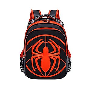 TUDERE 3D cartoon schoolbag waterproof lightweight boys and girls schoolbag red model