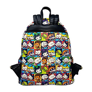 Loungefly The Rugrats Allover Print Nickelodeon Womens Double Strap Shoulder Bag Purse