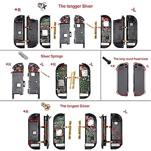 eXtremeRate Back Plate for Nintendo Switch Console, NS Joycon Housing Shell (D-Pad Version) with Full Set Buttons, DIY Replacement Shell for Nintendo Switch - Transparent Clear Green