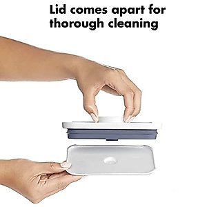 OXO Good Grips POP Container - Airtight Food Storage - 2.3 Qt Square (Set of 4) for Spaghetti and More