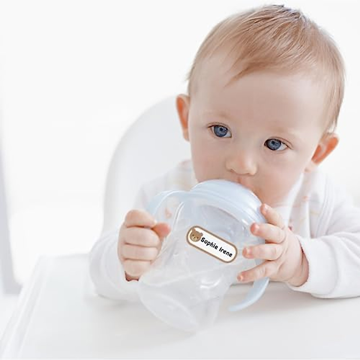 Name Labels for Kids ，Bottle Labels，Write-on Personalized Label for Kids，Adhesive Labels Sticker for Organization，Pack of 80 Handwritten Waterproof Name Sticker