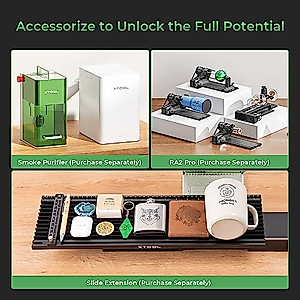 xTool F1 Laser Engraver, Lightning Speed Portable Dual Laser Cutter and Engraver Machine, High Resolution Laser Engraving Machine, DIY Fiber Laser Engraver for Wood and Metal, Craft, Jewelry, Plastic