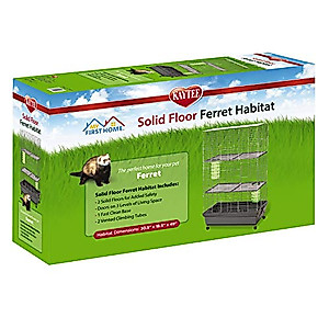 Kaytee Solid Floor Habitat with Casters for Pet Ferrets