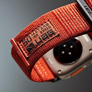 URBAN ARMOR GEAR UAG Compatible with Apple Watch Band 49/45/44/42mm for iWatch Series Ultra 2/9/Ultra/SE 2/8/1-7/SE Active Graphite/Black (New Edition) Sport Adjustable Replacement Strap