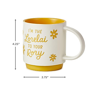 Hallmark Gilmore Girls Mug Set (Lorelai and Rory) Set of 2 Stacking Mugs, Gift for Mother's Day, Christmas, Birthdays