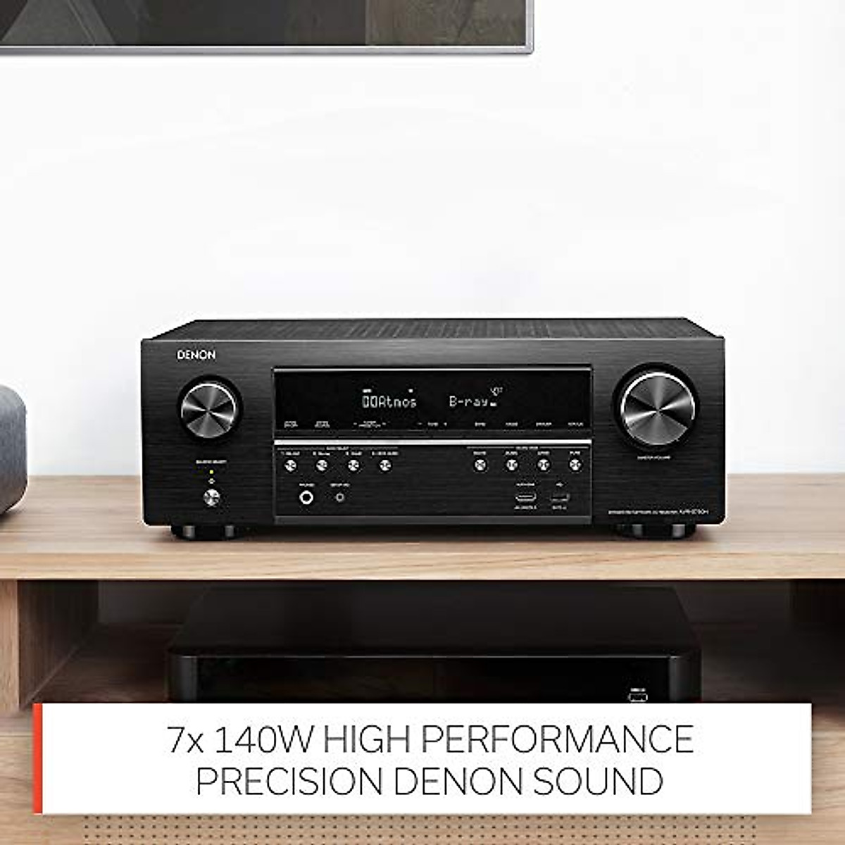 Denon AVR-S750H 7.2 Channel AV-Receiver, HiFi Amplifier, Alexa Compatible, 6 HDMI Inputs, 4K, Dolby Atmos & Vision, Bluetooth, Music Streaming, AirPlay 2, HEOS Multiroom