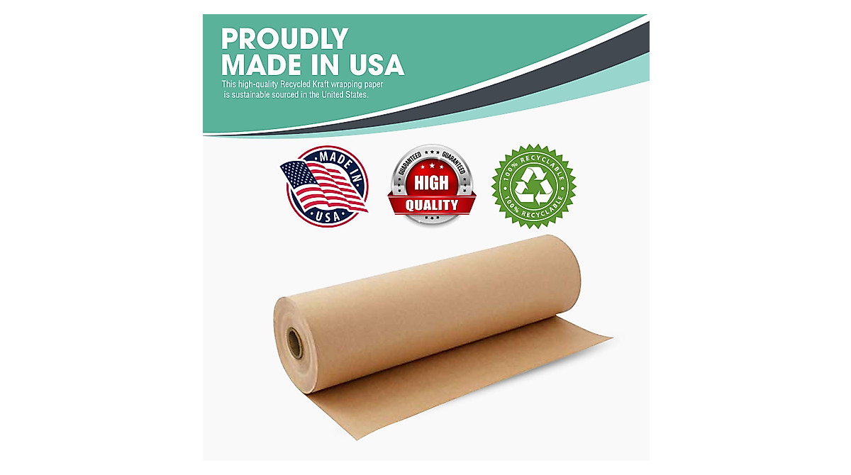 Kraft Brown Paper Roll - Eco-Friendly Craft & Packing Paper