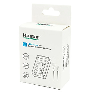 Kastar NB-13L LCD Triple USB Battery Charger Compatible with Canon PowerShot SX620 HS, PowerShot SX720 HS, PowerShot SX730 HS, PowerShot SX740 HS, G1 X Mark III Camera