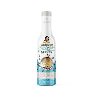 Miss Mary's Madagascar Vanilla Sugar Free Coffee Syrup- Stevia Based, No Sugar Alcohols or Sucralose, No Artificial Sweeteners, Natural Ingredients, Coffee Tea Cocoa Dessert, Keto Friendly, 1 Pack