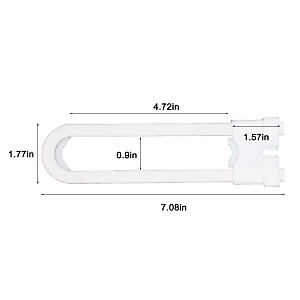Child Proof Sliding Cabinet Lock - Baby Safety U Shaped Latch for Cupboard Doors Knobs and Handles (10 Pack)