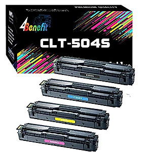 4Benefit (BCYM) Compatible Toner Cartridge Replacement for Samsung 504S CLT-504S for C1810W C1860FW CLP-415NW CLP-470 CLP-475 CLX-4195 CLX-4195FN 4195FW Printer