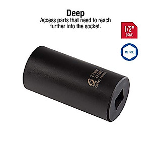 Sunex 227md 1/2-Inch Drive 27-mm Deep Impact Socket