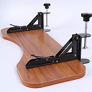SKYZONAL Desk Keyboard Tray Clamp for DIY Custom Wooden Keyboard Trays Desk Extender Clamp (Tray Not Included) (Fits desks up to 3.15”)