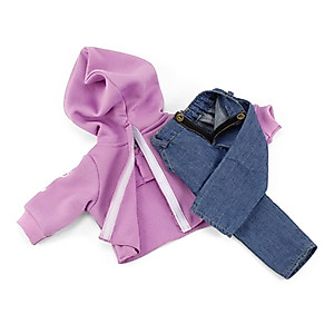 Emily Rose 18 Inch Doll - 3 Piece Pink Heart Hoody 18" Doll Clothes Outfit for Valentine's Day! | Compatible with American Girl Dolls