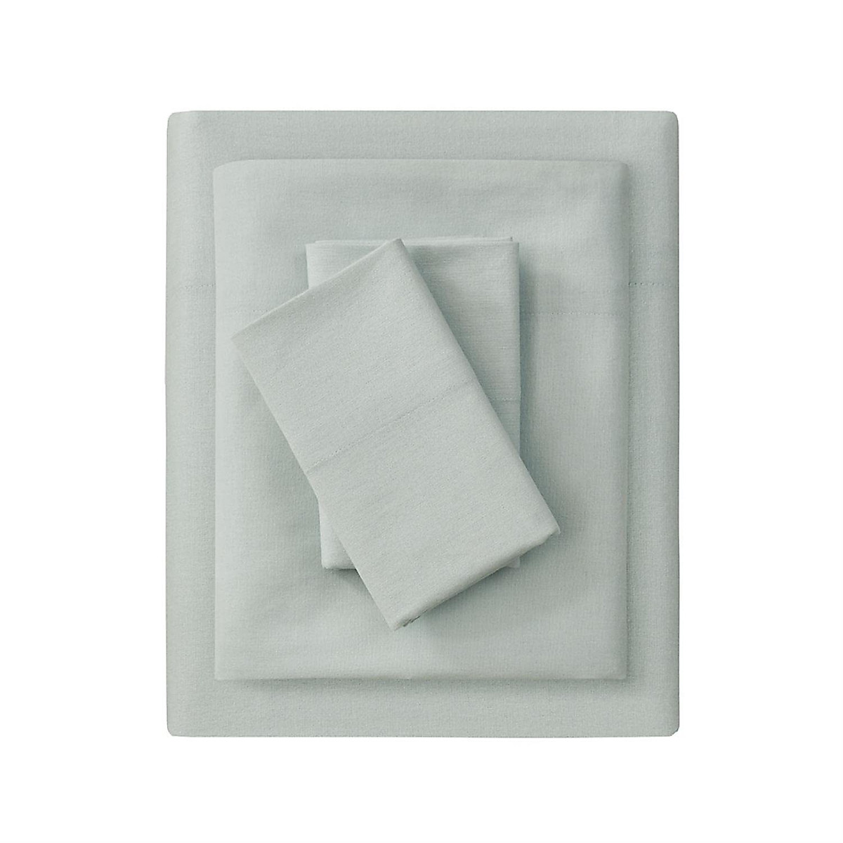 Beautyrest Cotton Sheet Set Cozy Print 100% Cotton Flannel Sheets Warm & Fuzzy Bedding Set, Oversized Sheets, Deep Pocket Fits Up to 16" Mattress Cal King Bed Sheets Cal King Seafoam 4 Piece