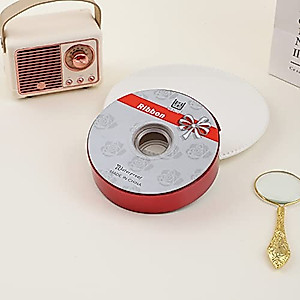 1inch x 100yards Waterproof Ribbon,Red Curling Ribbon for Gifts Package Wrapping,Bows, Crafting, Wedding.