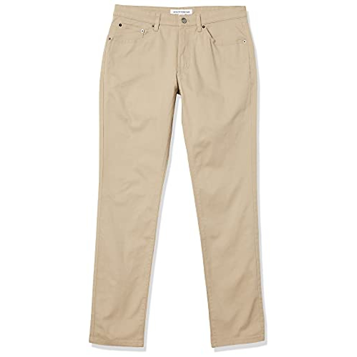 Amazon Essentials Men's Slim-Fit Pants, 5-Pocket Stretch Twill Design, Khaki Brown, 36W x 34L