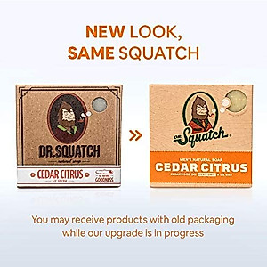 Dr. Squatch DISCONTINUED All Natural Bar Soap for Men with Zero Grit, Cedar Citrus