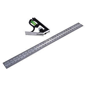 Combination Ruler Adjustable Stainless Steel Multifunctional Combination Try Set Kit Right Angle Ruler GD