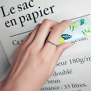 AVECON Women's Stackable Celtic Kont Wedding Ring, 925 Sterling Silver Inifinity Promise Ring for Her size 10