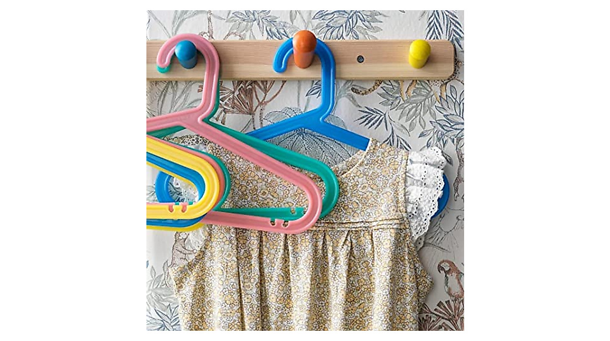 Ikea BAGIS Children's Coat Hangers - Durable & Colorful (24 Pack)