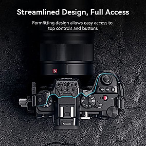 SmallRig S5 II Cage S5 IIX Cage for Panasonic LUMIX S5 II / S5 IIX with Built-in Quick-Release Plate for Arca-Swiss - 4023