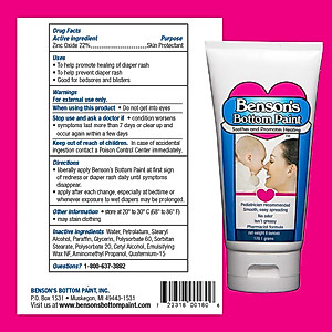 Benson's Bottom Paint Diaper Rash Ointment, 6 Ounce